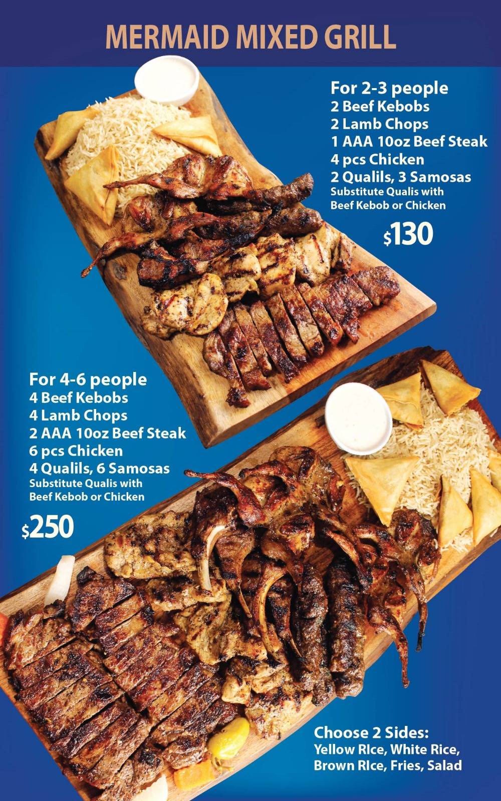 Menu at Mermaid Fish & Grill House restaurant, Mississauga