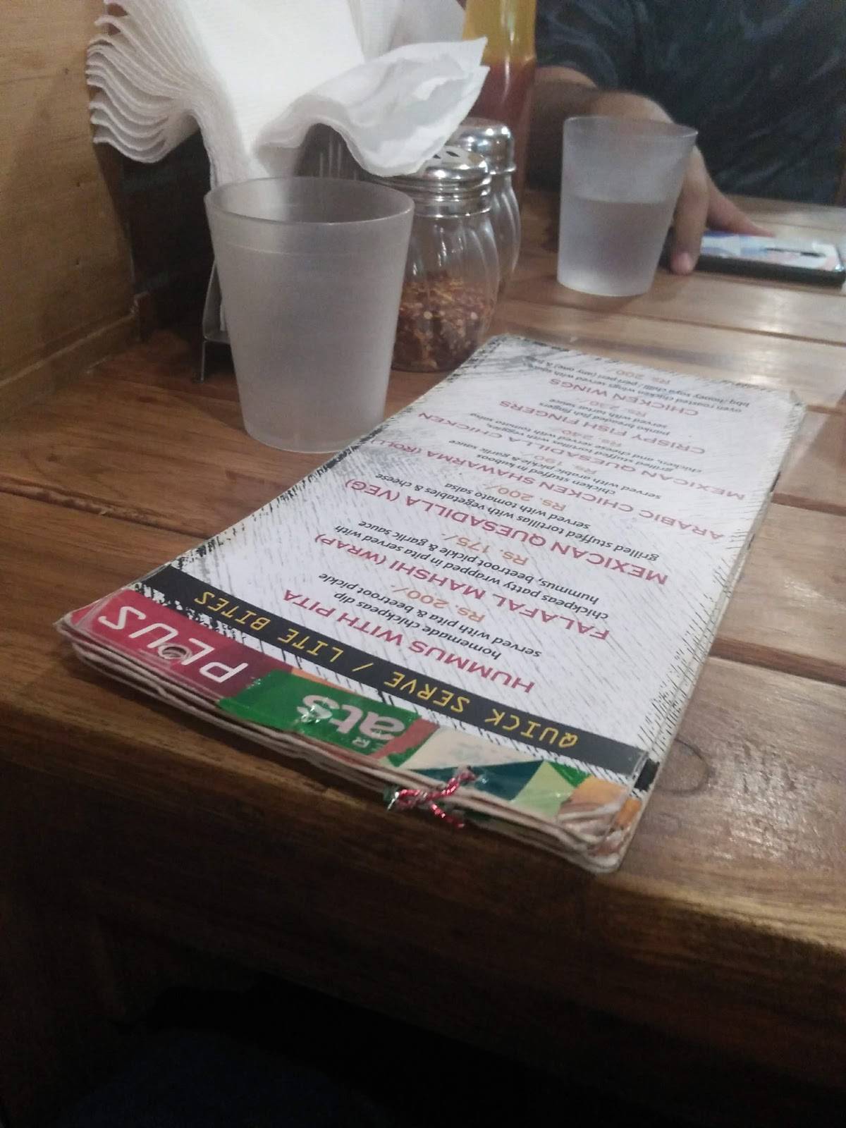 Menu at Midpoint Cafe, Chandigarh
