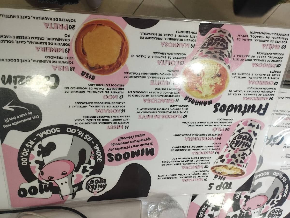 Menu em Milky Moo restaurante, Belo Horizonte, Av. Cristiano Machado