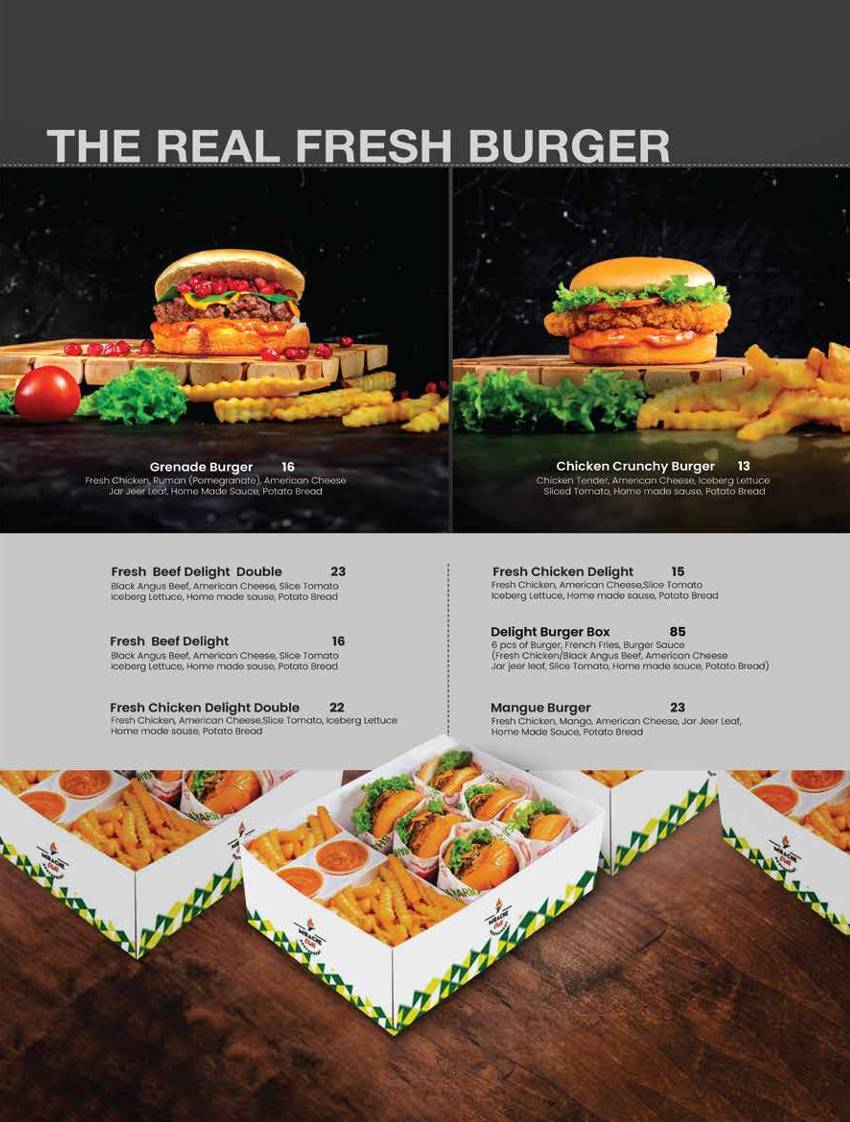 Menu at Mirache Grill Restaurant, Abu Dhabi