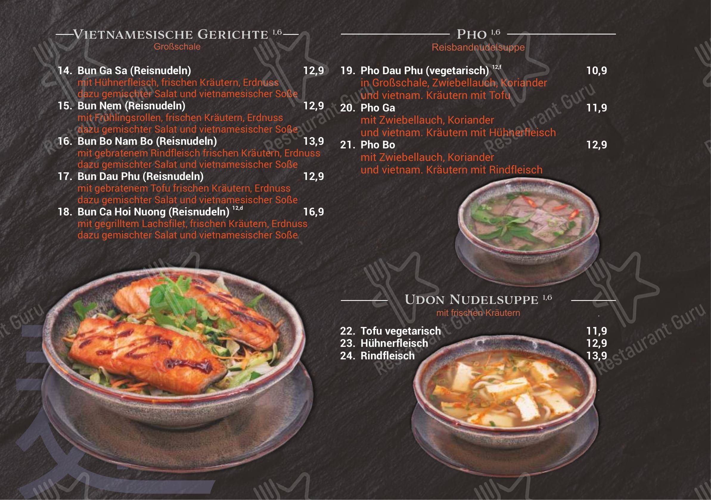 Speisekarte von Miss Hoi An – Asian Restaurant, Landau an der Isar