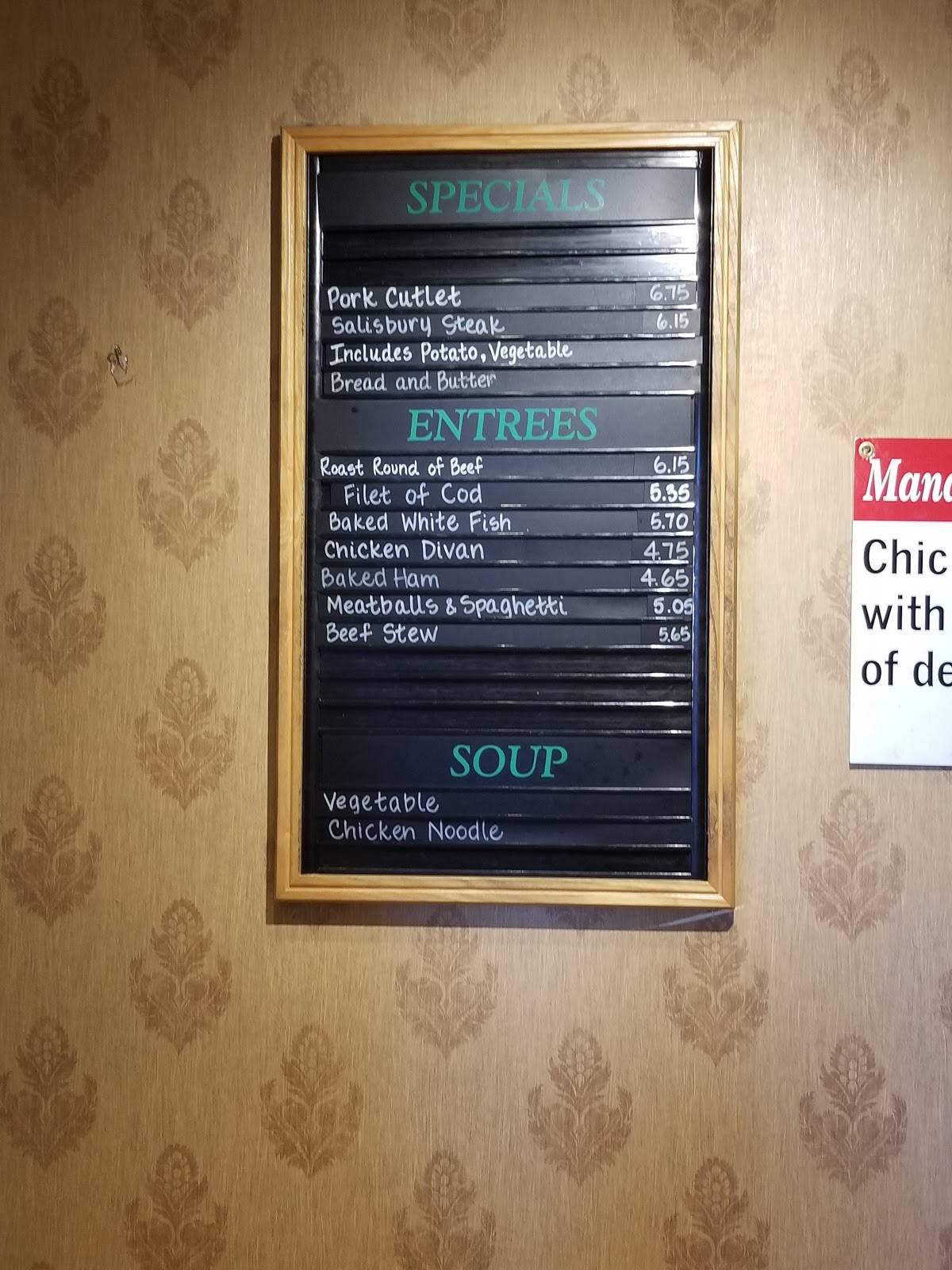 Menu at Miss Sheri's Cafeteria, Concord, Southfield Center