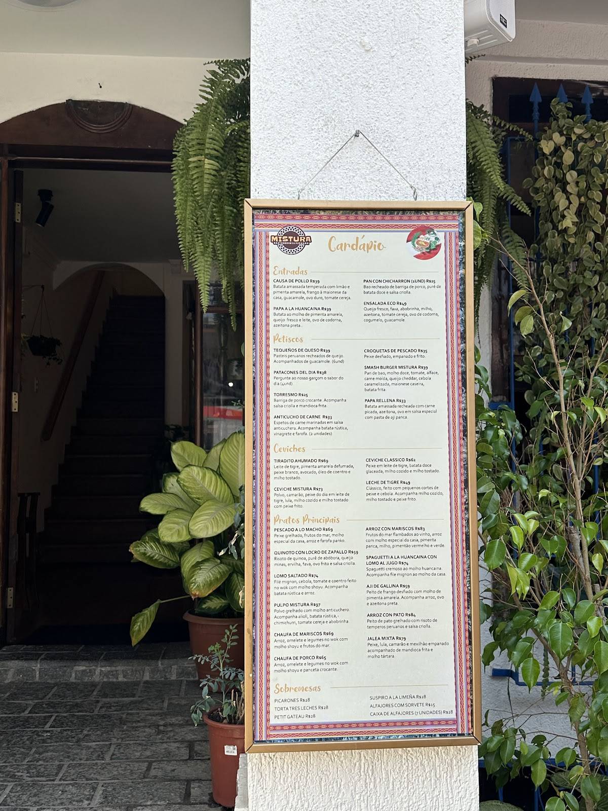 Menu em Mistura - Gastronomia Peruana restaurante, São Paulo