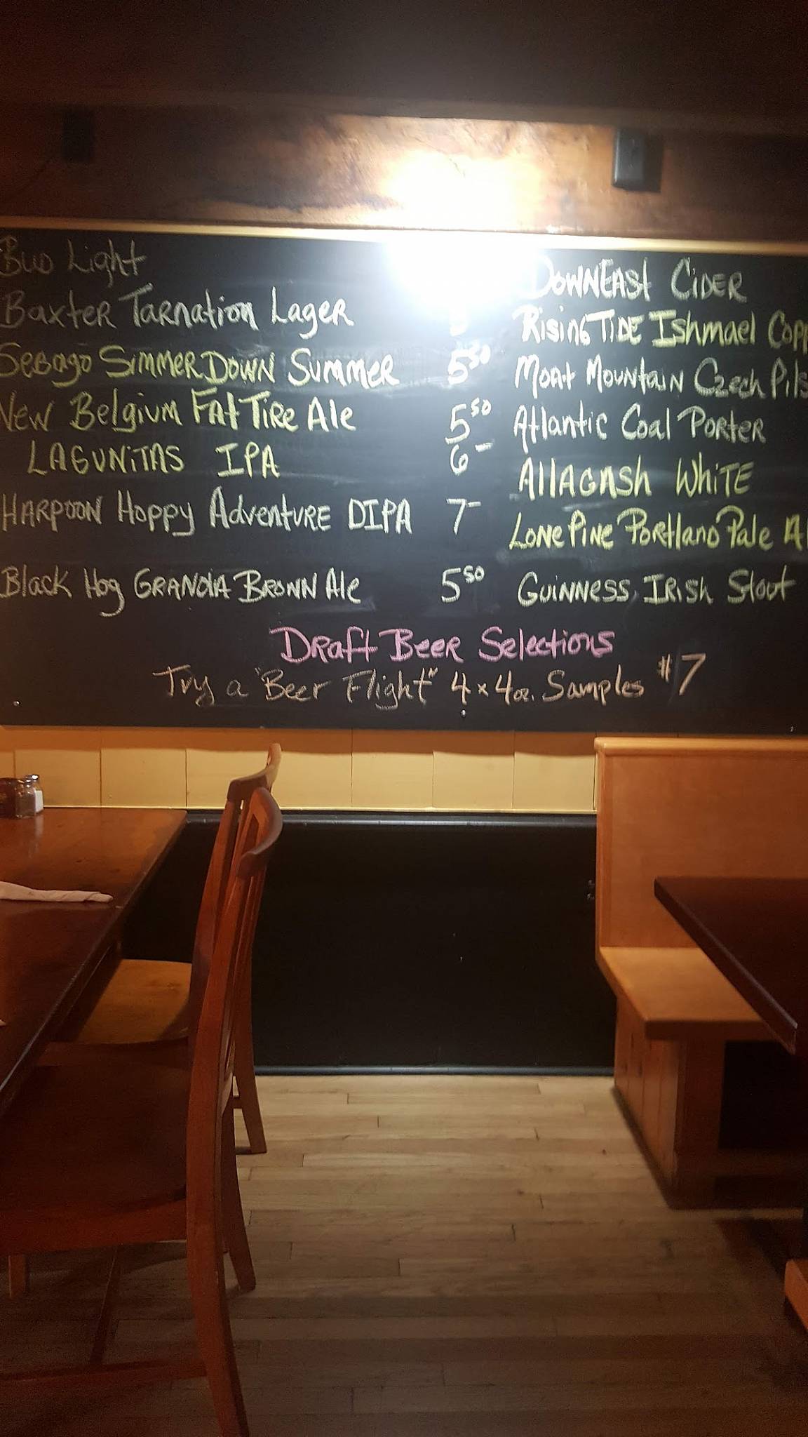 Menu at The Montsweag Restaurant, Woolwich, 942 US-1