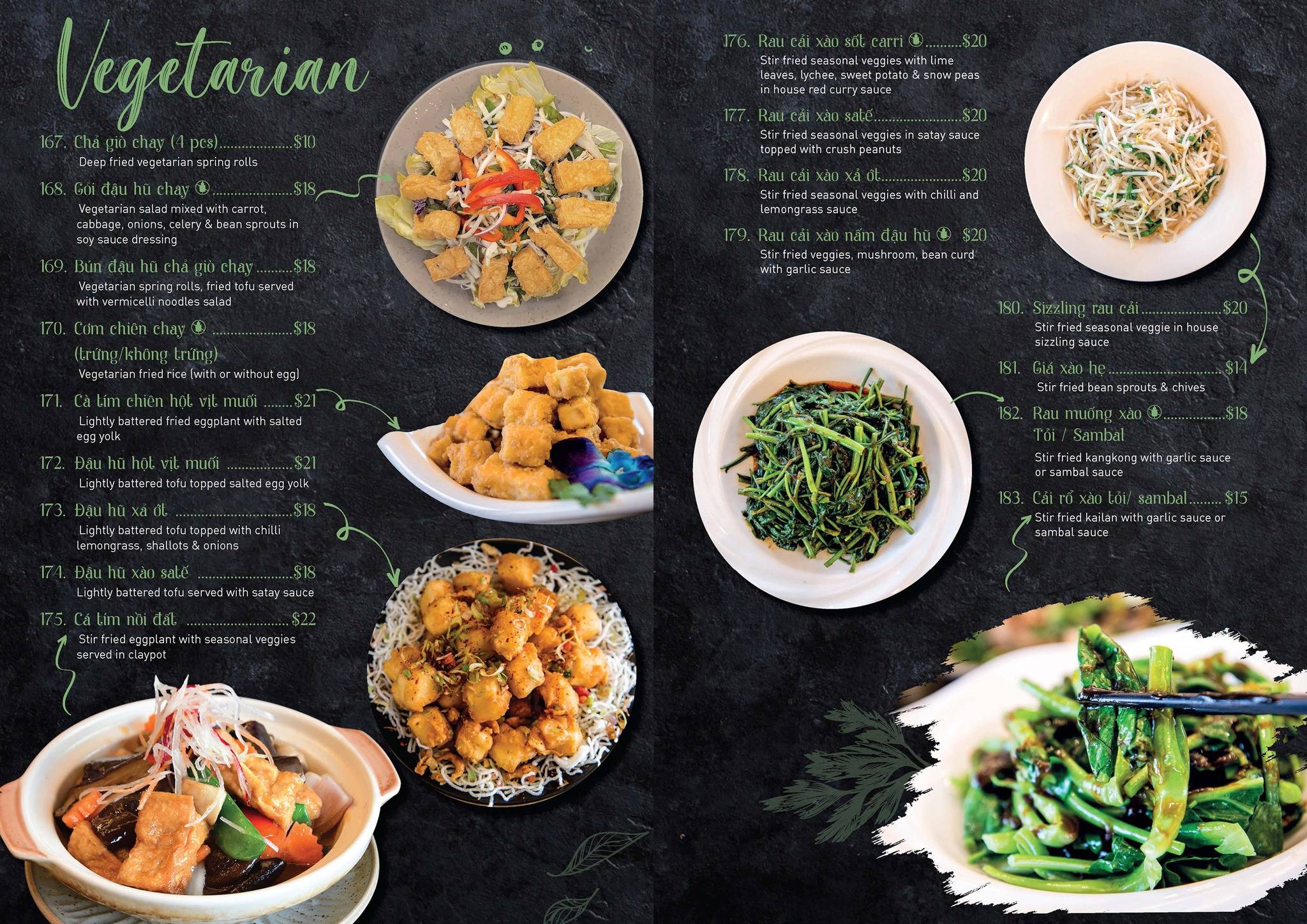 Menu at Little Viet Restaurant, Morley