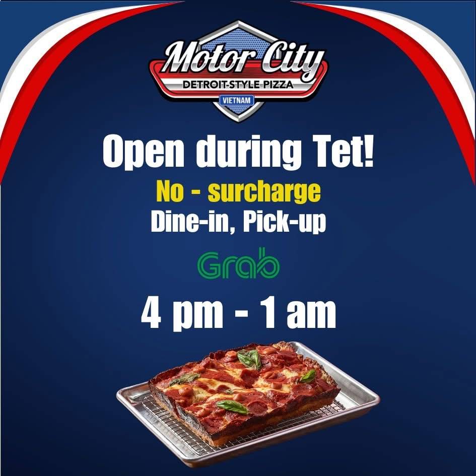 Menu at Motor City Detroit Style Pizza Da Nang restaurant, Da Nang