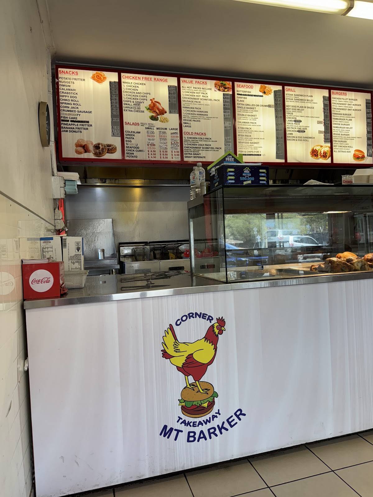 Menu at Mount Barker Corner Takeaway, Mount Barker