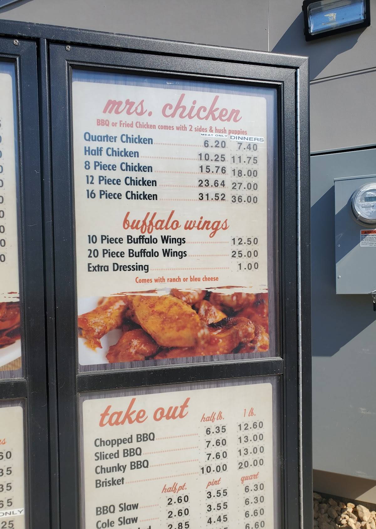 Menu at Mr. Barbecue, Winston-Salem, Peters Creek Pkwy