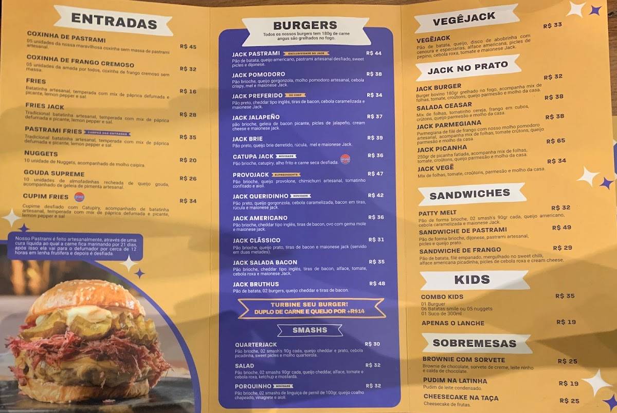 Menu em Mr. Jack Hamburgueria restaurante, Maringá