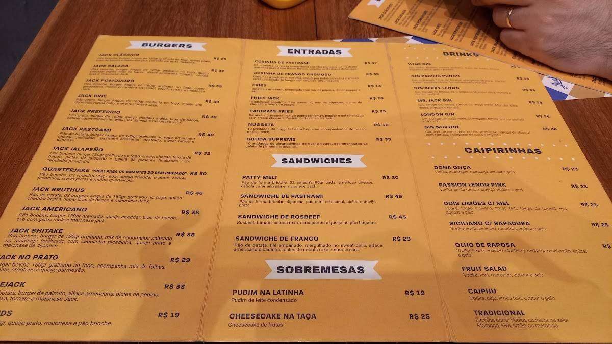 Menu em Mr. Jack Hamburgueria restaurante, Maringá