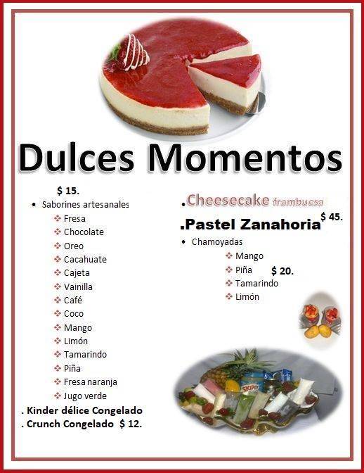 Menu at Mr. Lunch restaurant, Aguascalientes