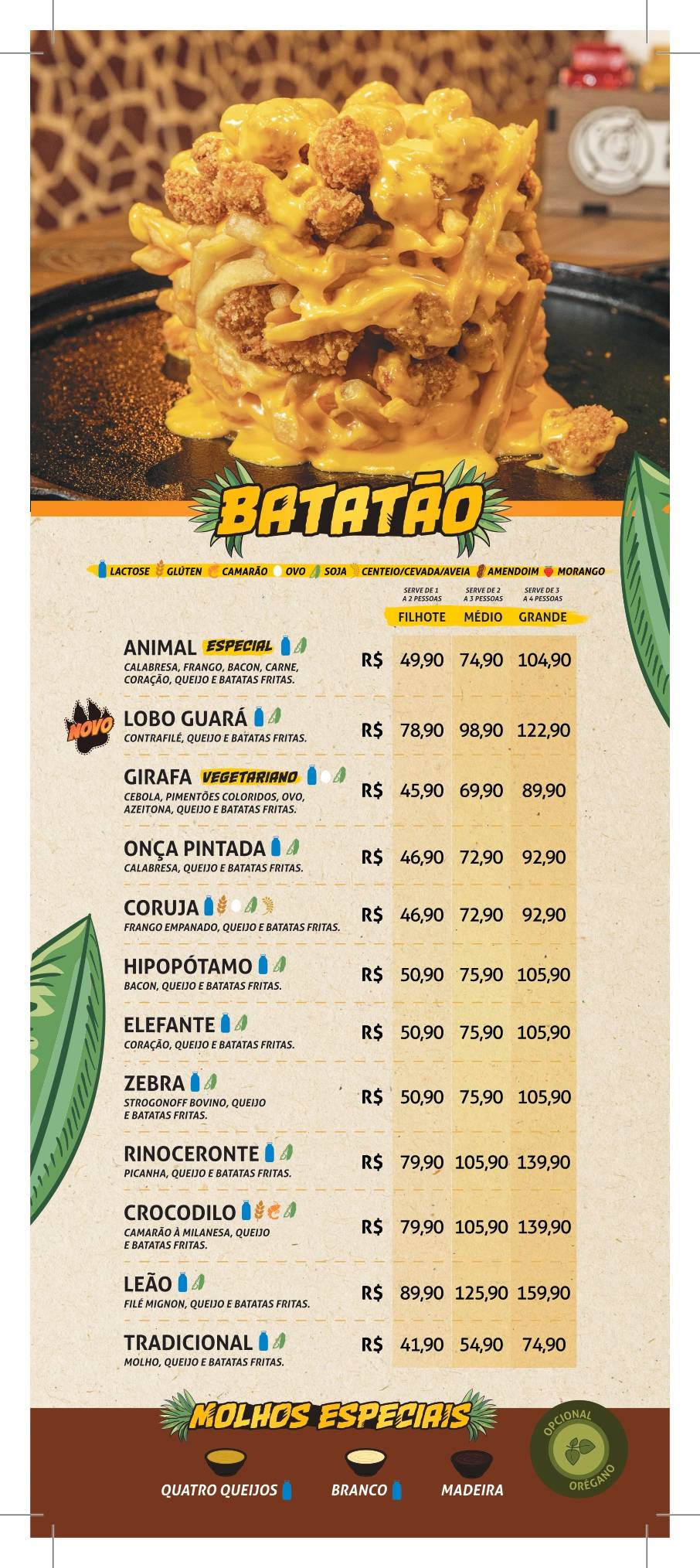 Menu em Mundo Animal Lanchonete Temática - Ponta Grossa pub & Bar ...