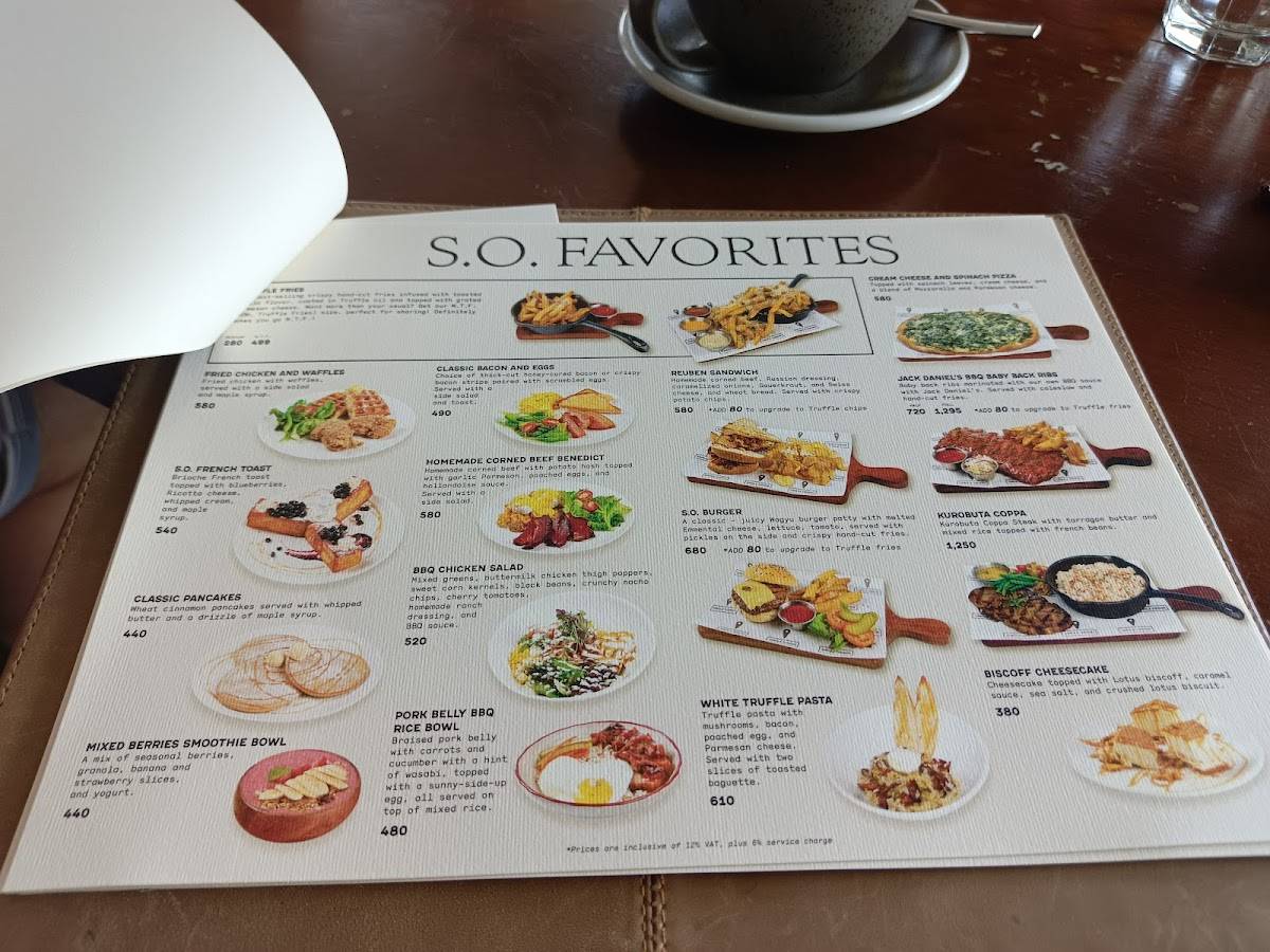Menu at Single Origin - Molito restaurant, Muntinlupa