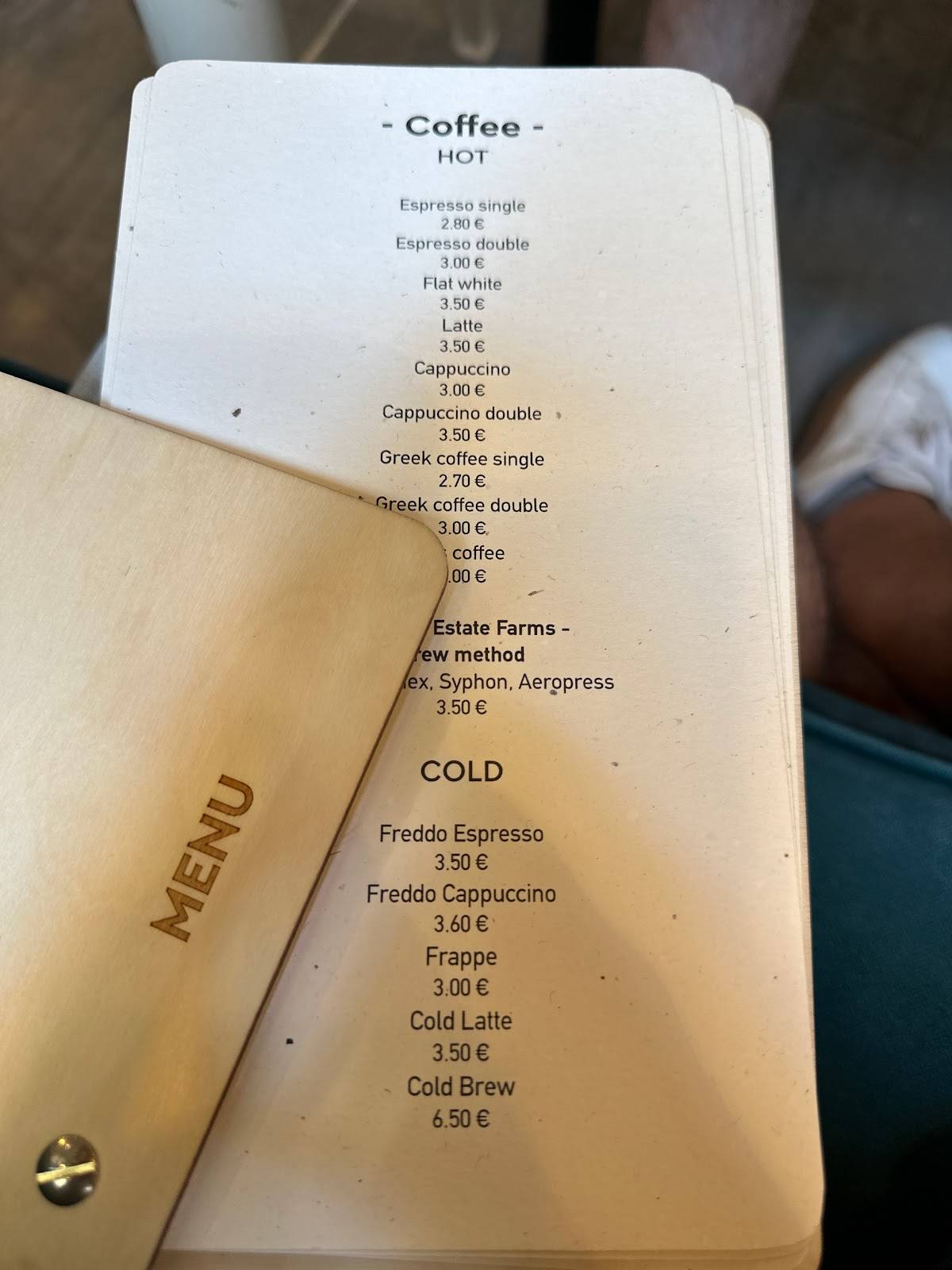 Menu at My House, Samos