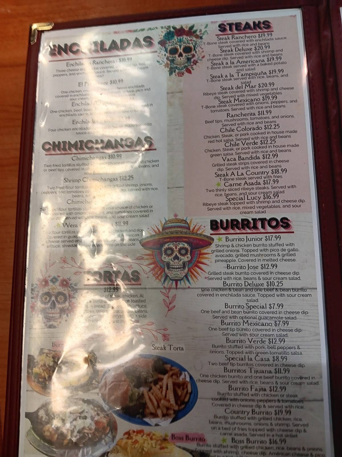 Menu at My Little Finca restaurant, Clay City