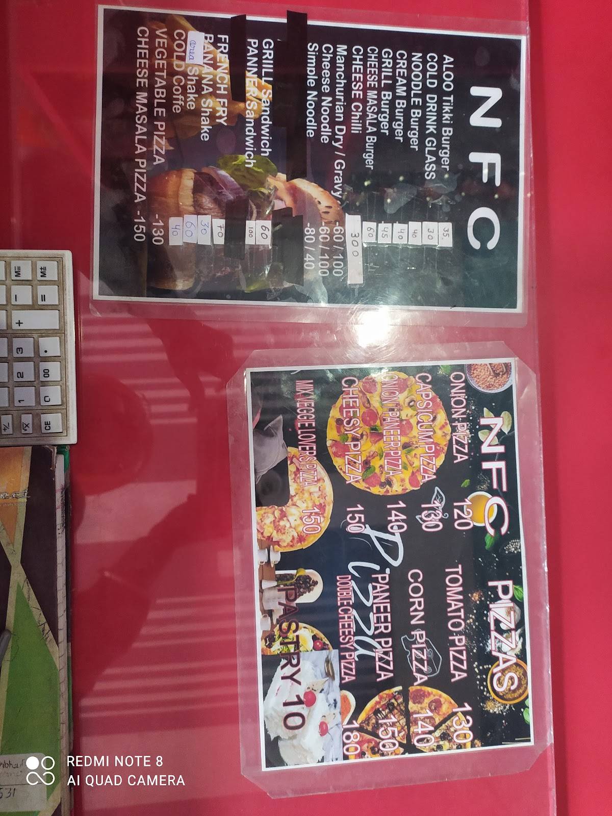 Menu at NFC, Malaudh