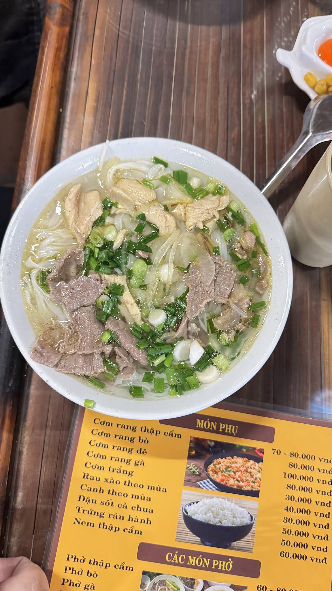 Menu at NHÀ HÀNG PHỐ XƯA (Ẩm thực tràng an) restaurant, Ninh Binh