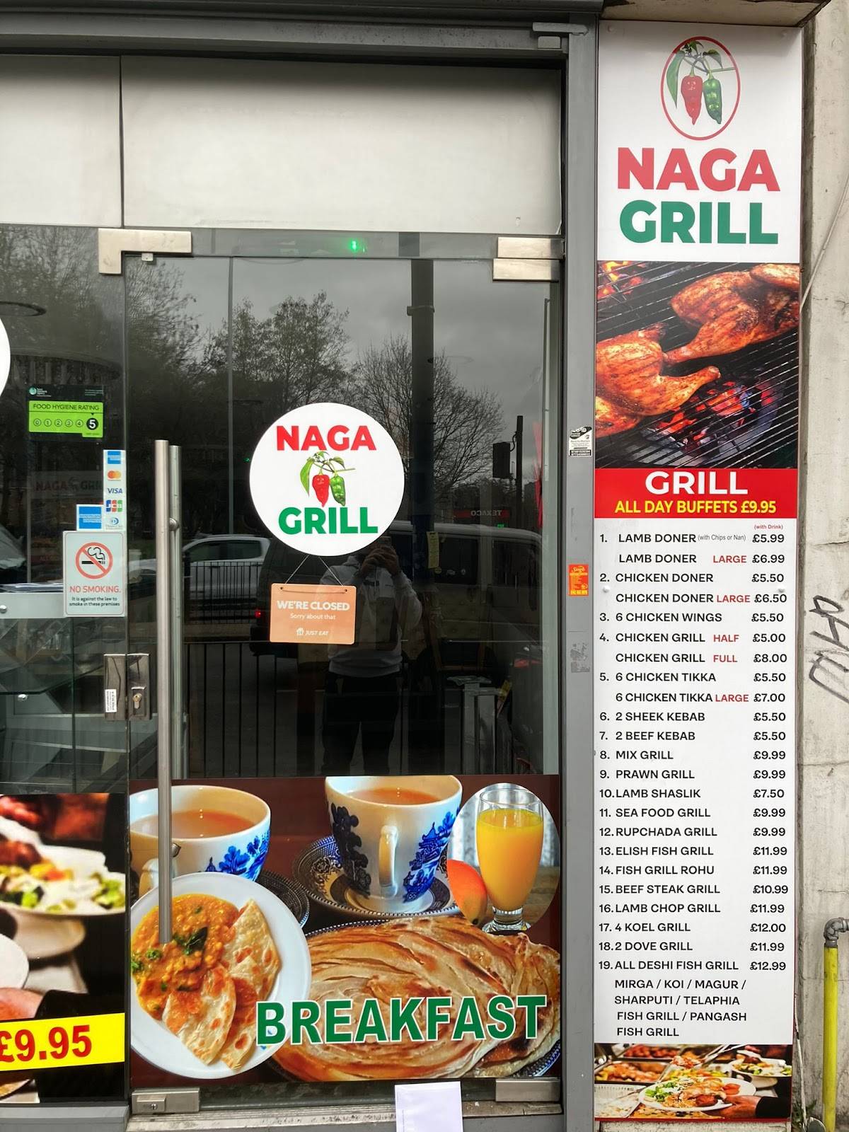 Menu at Naga Grill restaurant, London