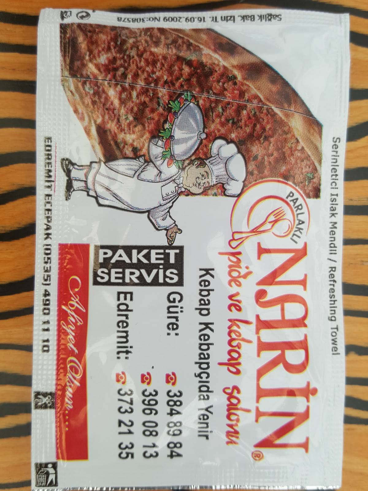 Menu at Narin Pide ve Kebap Salonu restaurant, Edremit, Çayiçi Cd. No:10