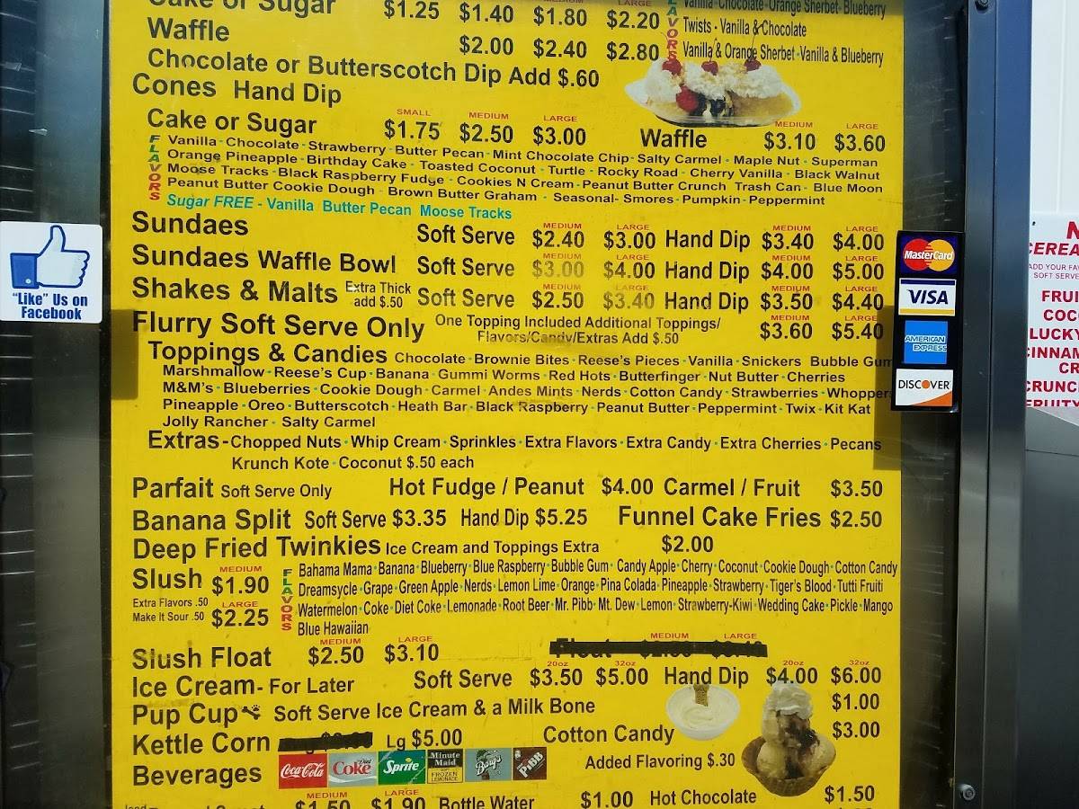 Menu at Weenee World fast food, New Castle