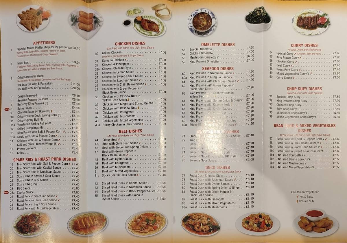 Menu at New Golden Kitchen fast food, Smarden