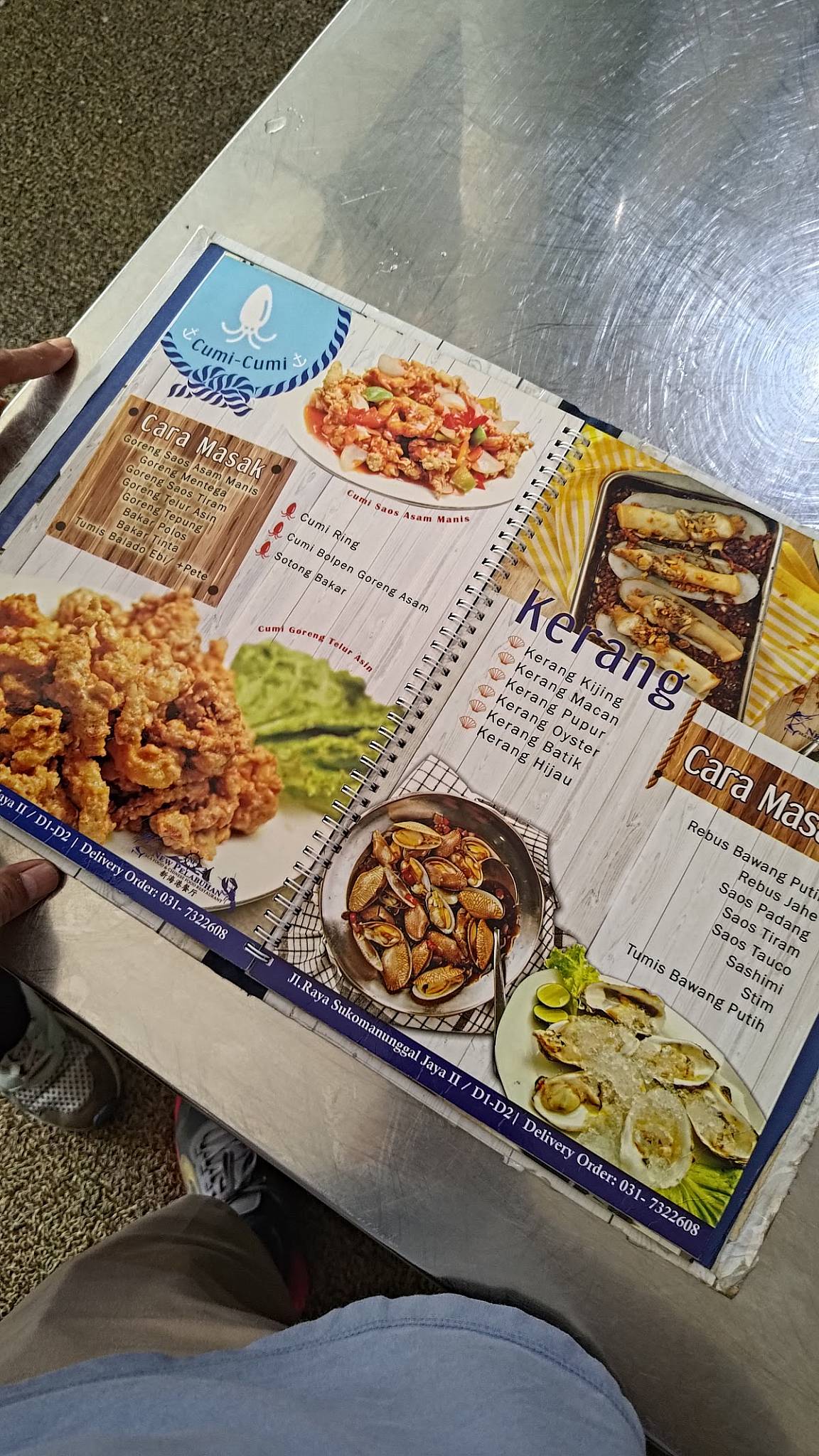 Carta del restaurante New Pelabuhan Surabaya Sukomanunggal Seafood ...