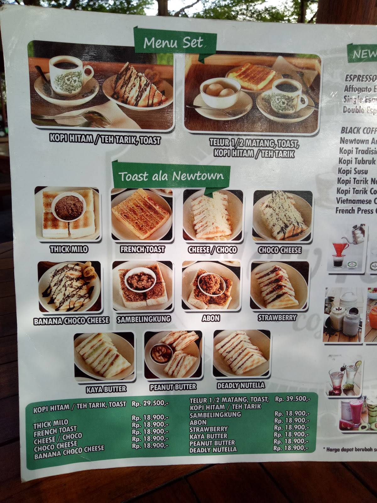 Menu at New Town Kopitiam restaurant, Palembang, Komp. Rajawali Center ...