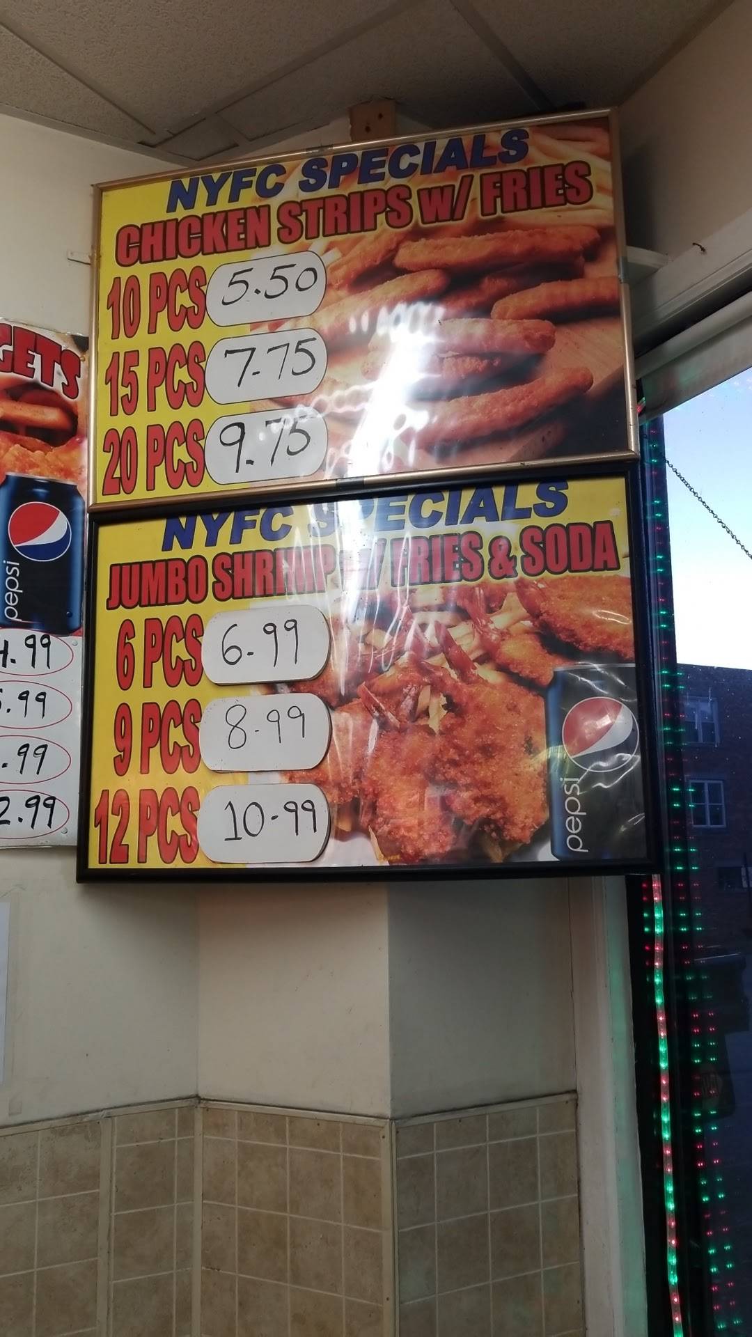 Menu at New york fried chicken fast food, Hazleton