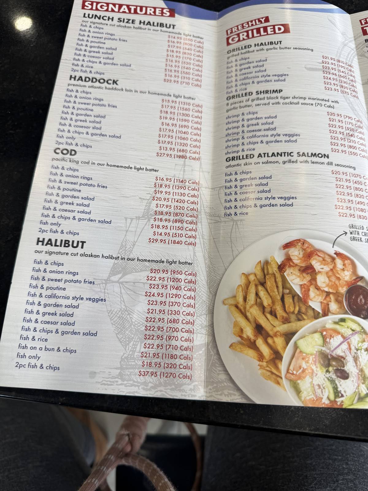 Menu at Halibut House Fish & Chips restaurant, Newmarket