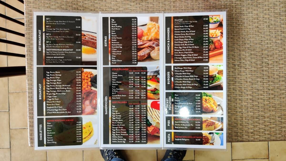 Menu at Nightingale Café cafe, London, Nightingale Rd