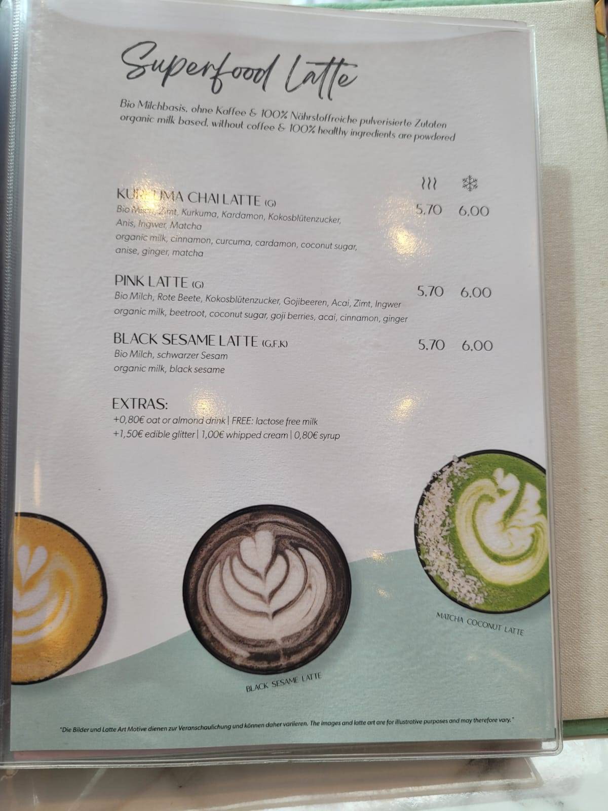 Speisekarte von Niu Asian Café München cafe, München