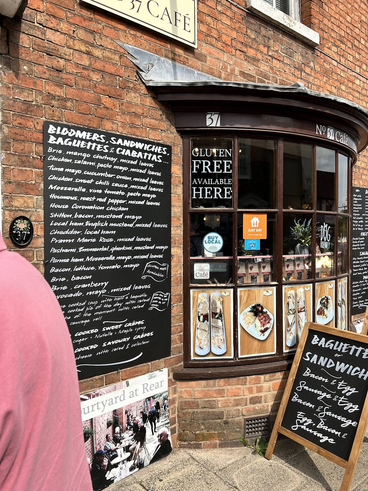 Menu at No 37 Café cafe, Stratford-upon-Avon