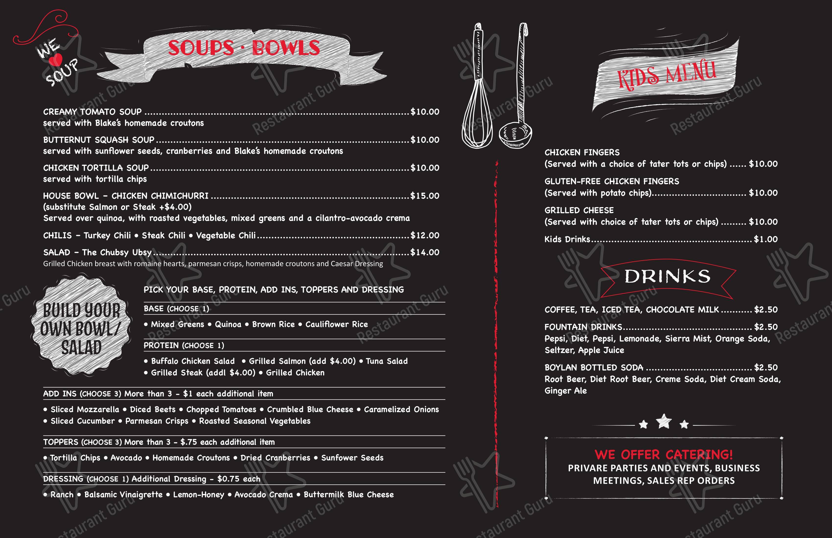 Menu at No Limits Cafe, Red Bank