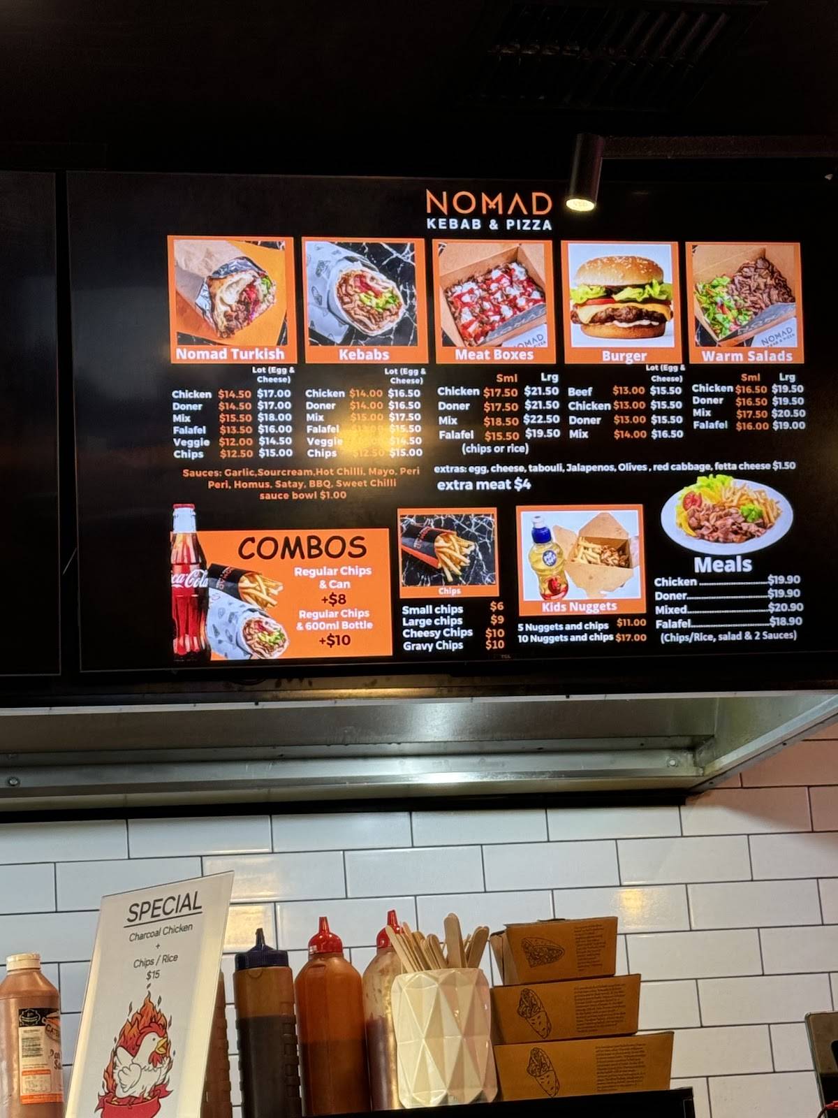 Menu at Nomad Kebab & Pizza restaurant, Beckenham