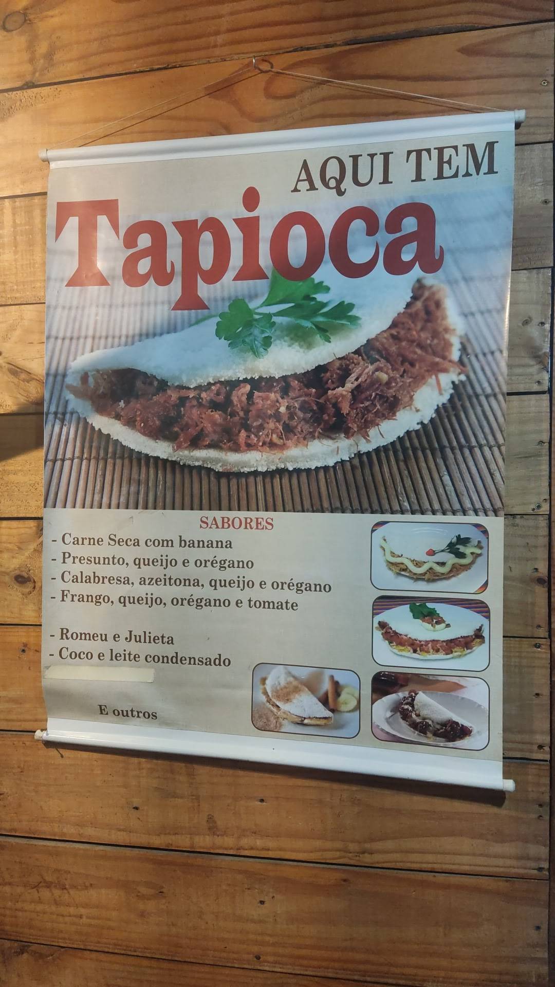 Menu em Nosso café Tapioca, Itacaré