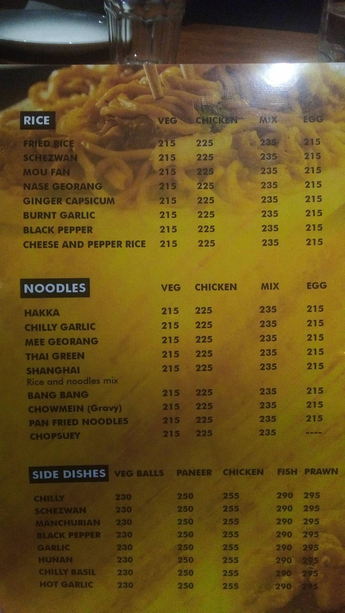 Menu at Novelty Restaurant, Jamshedpur, Regal Cinema Building