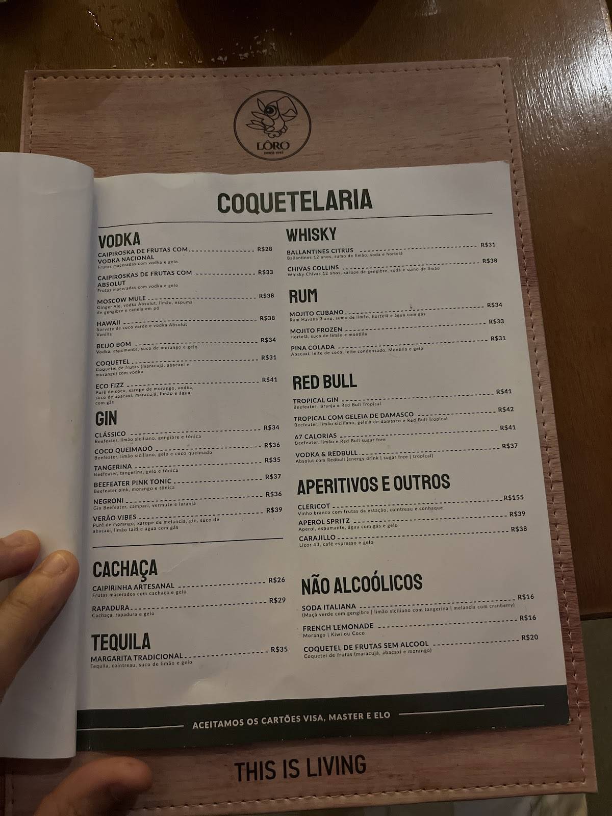 Menu em Lôro Bahia Marina restaurante, Salvador
