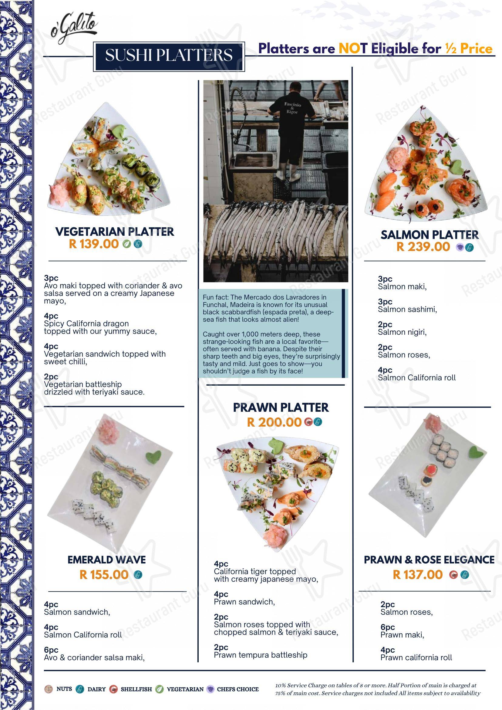 Menu at O'Galito - Centurion Mall restaurant, Centurion, Heuwel Rd