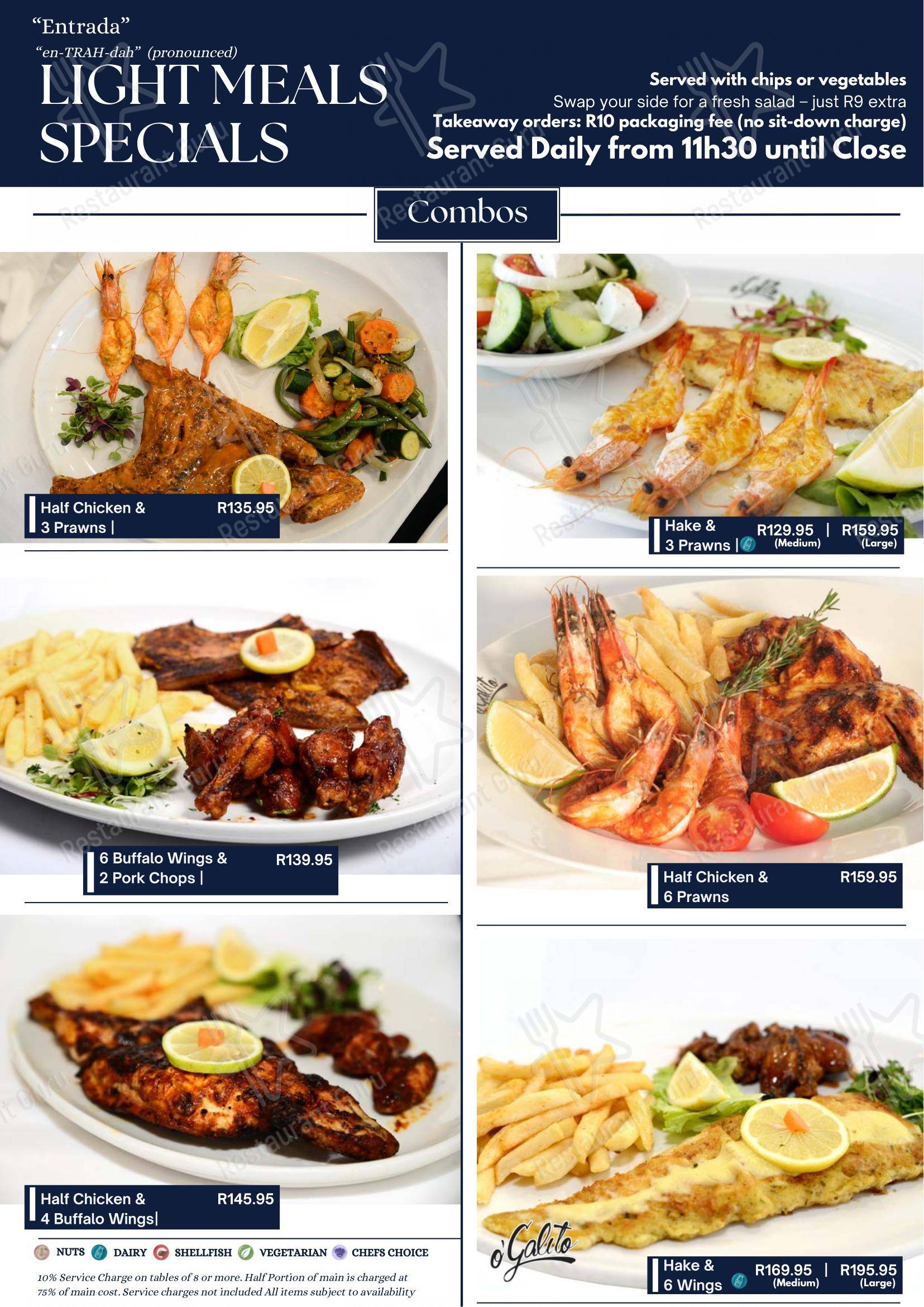Menu at O'Galito - Centurion Mall restaurant, Centurion, Heuwel Rd