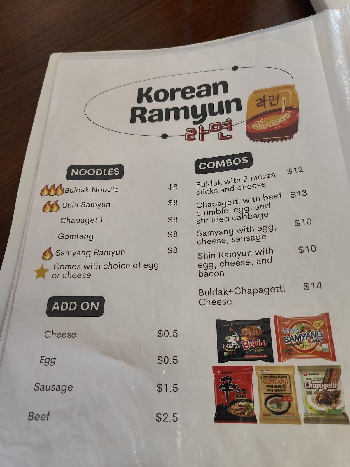 Menu at Oh My Toast and Chicken cafe, Vancouver