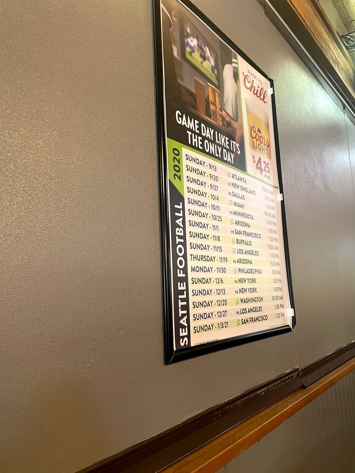 Menu at Wichita Bar & Grill, Oregon City