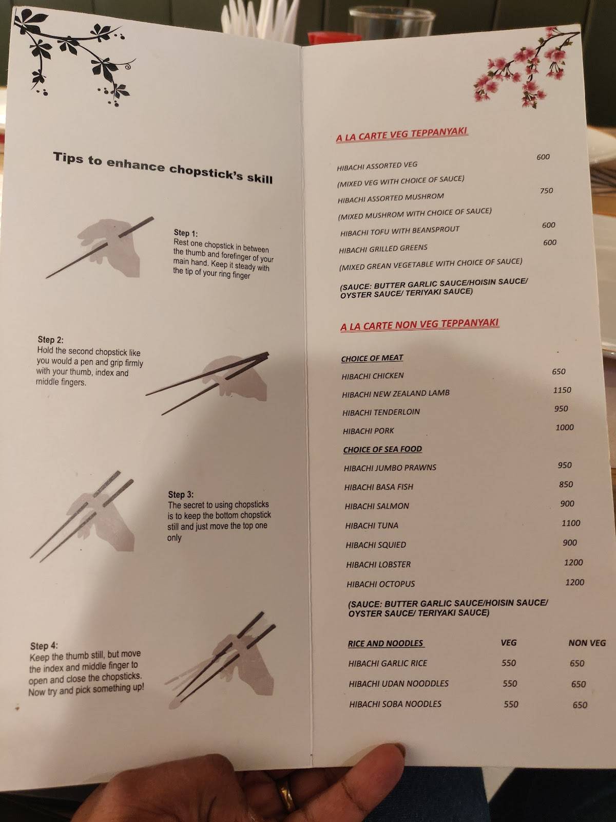 Menu at Origami Japanese & Korean Restaurant - BKC, Mumbai
