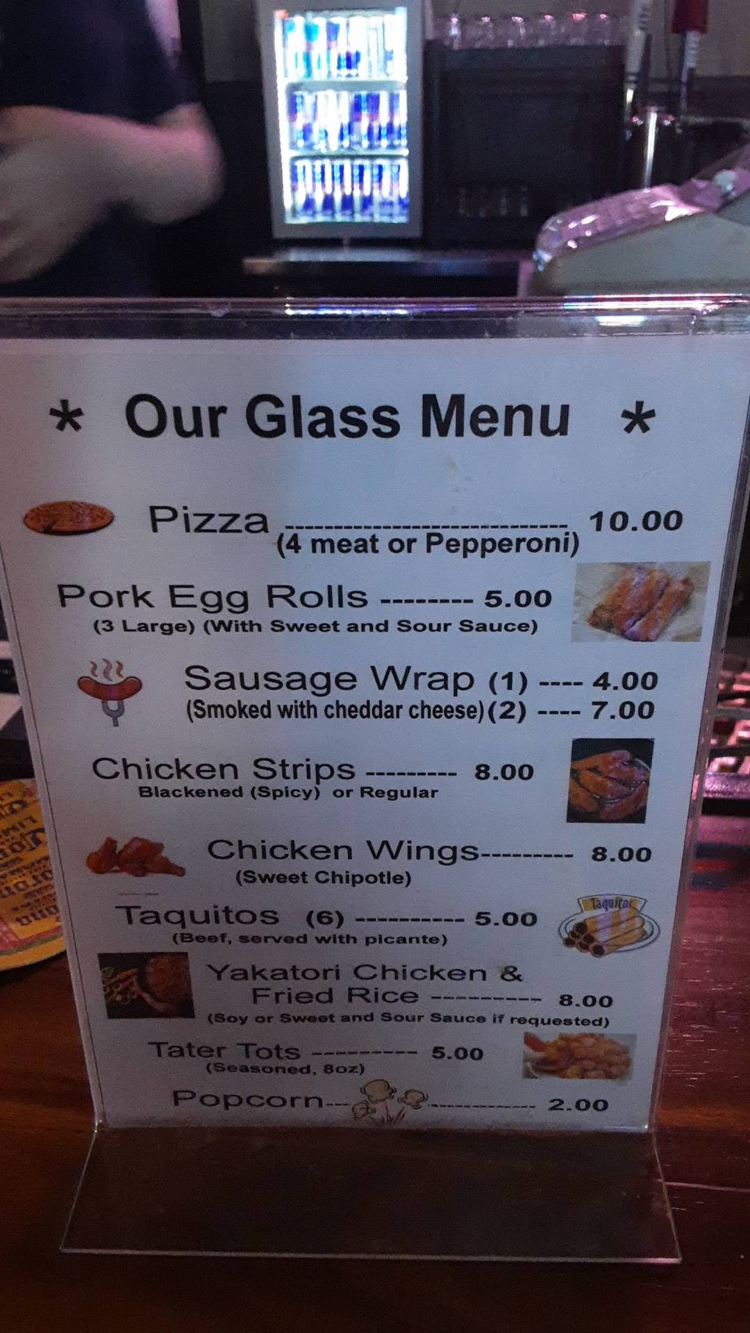 Carta del pub y bar Our Glass Lounge, Universal City