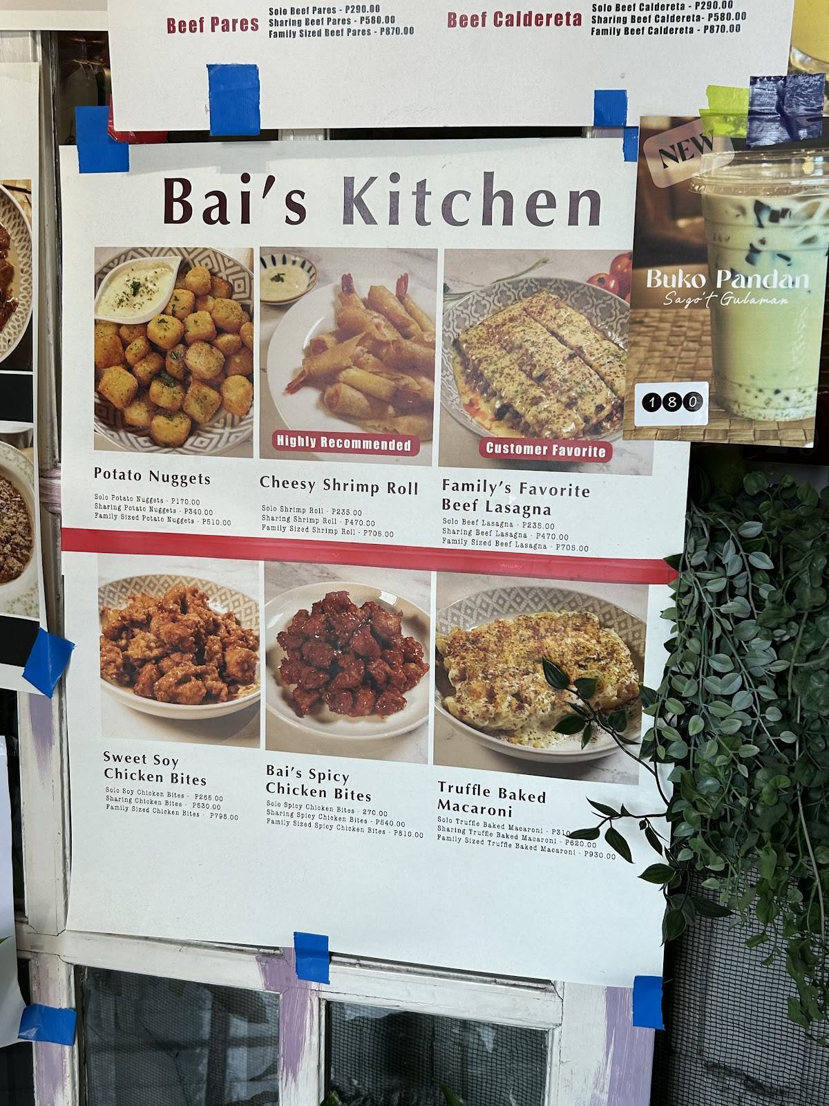 Menu at Humble Beginnings Cafe, Quezon City