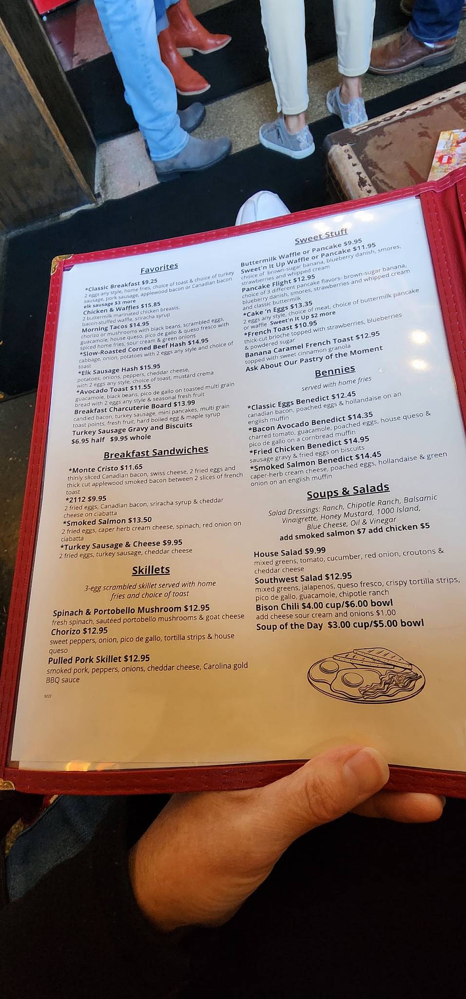 Menu at Over Easy At The Depot restaurant, Kent