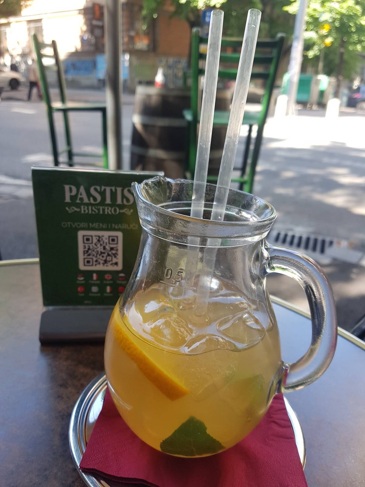 Menu at PASTIS bistro pub & bar, Belgrade