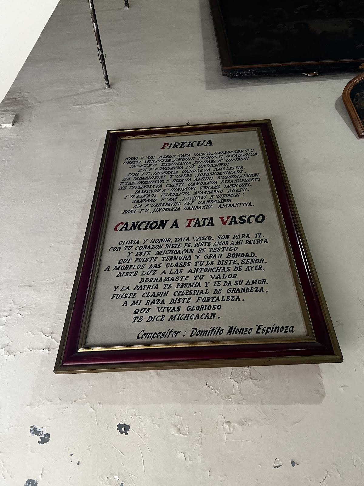 Menu at PATZCUARO (MICHOACAN) restaurant, Pátzcuaro