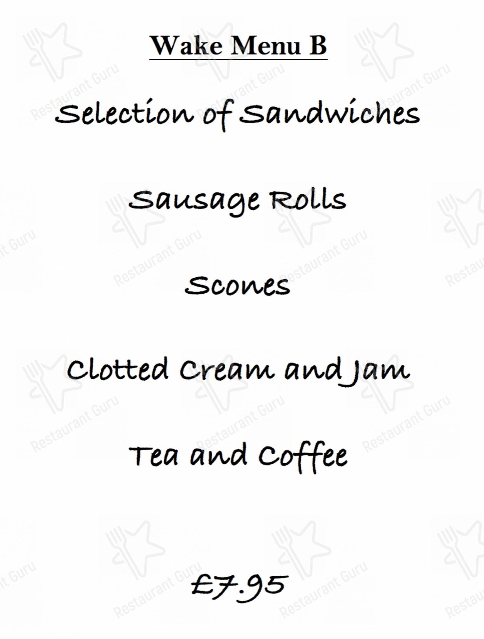 Menu at Ye Olde Smokey House pub & bar, Paignton