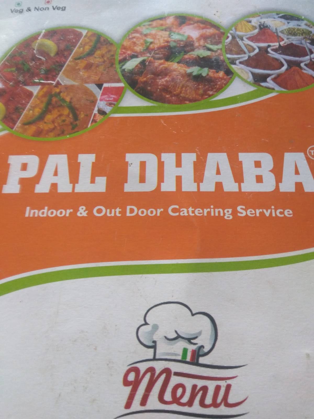 Menu at Pal Dhaba Derabassi, Dera Bassi, National Highway 22