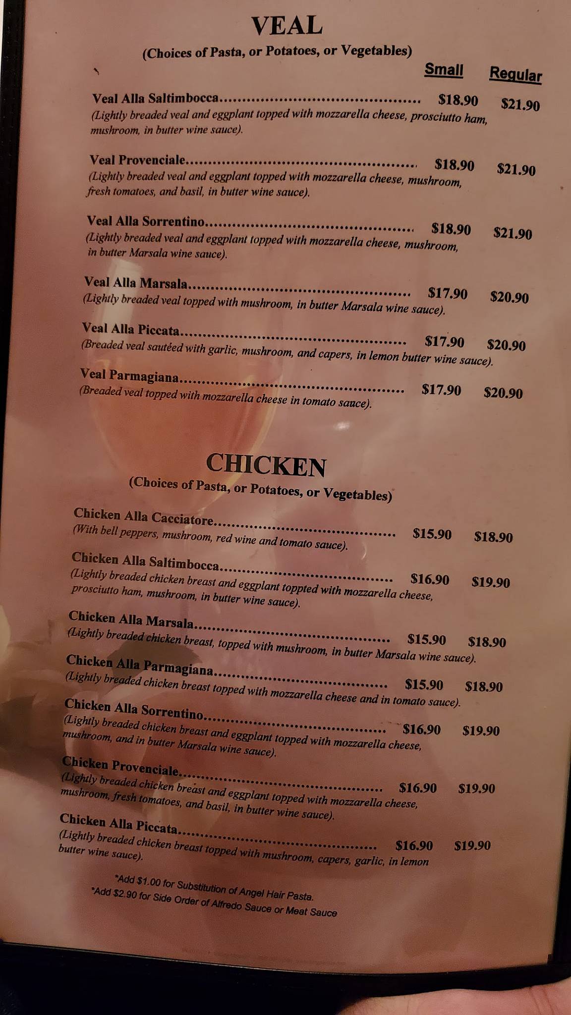 Menu at Palazzo Ristorante Italiano restaurant, Aiea, 99-080 Kauhale St ...